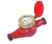 China Magnetic Drive Hot Water Meter , Iron Body DN20 Smart Home Water Meter for sale