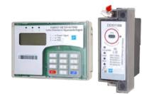 China Single Phase Split Din Rail Prepayment Power Meter With CIU Pole Mounting for sale