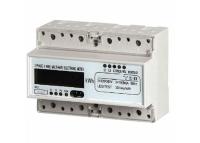 China 3P4W LCD Display Din Rail KWH Meter Active Energy Measuring 5(100)A Large Current for sale