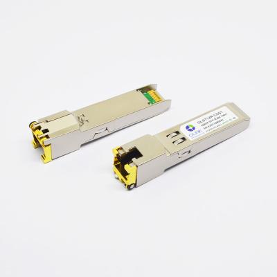 China Customized 1000BASE-T SFP Copper RJ-45 100m Optical Transceiver Module for sale