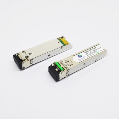 China 1550nm LC 40km Sfp Fibre Optic Transceiver 1.25G OHSAS Approved for sale