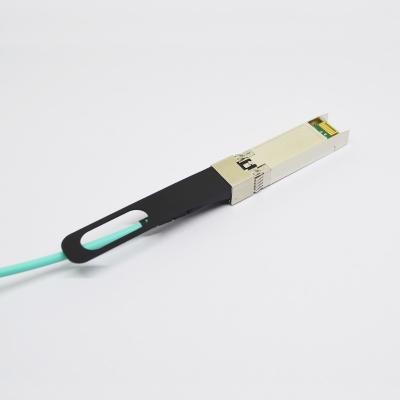 China FDA Approved SFP28 Active Fiber Cable 25G AOC Breakout Metal Enclose for sale