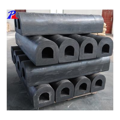 China Black/Grey D Type Rubber Fender for Customized Size Dock and Marine Ship Boat for sale