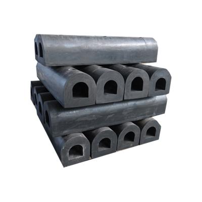 China Natural Rubber Dock Protection Hollow D Rubber Fender with Different Sizes and Colours for sale