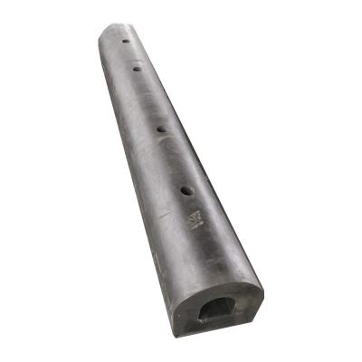 China Black/Grey Marine Rubber Fender for Boat Dock Part Fender H200xW100xL1000mm D Type for sale
