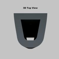 China H300xW300xL500mm Marine D Rubber Docking Bumper in Customized Size and Black/Grey for sale