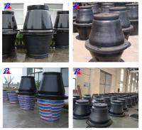 China Custom Dock Boat Jetty Cone Type Rubber Fender with Black/Grey Color and Natural Rubber for sale