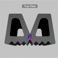 China Customized Size Boat Dock Ship Protection Rubber Fender System W Type Rub Rail Marine for sale