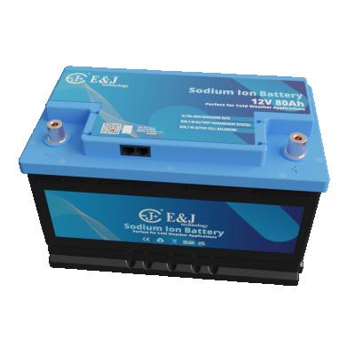 China 12V 80Ah Solar Sodium Ion Battery Pack Low Temperature Resistance For Electric Vehicles Boats for sale