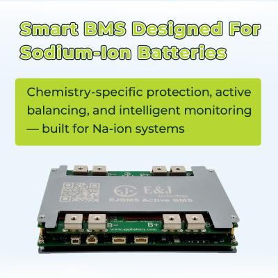 China 4S Bluetooth Smart BMS Sodium Ion Battery Active Balancing For Electric Bicycles Scooters for sale