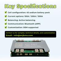 China 4S Bluetooth Smart BMS Sodium Ion Battery Active Balancing For Electric Bicycles Scooters for sale