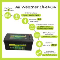 China 36V 100Ah Smart LiFePO4 Battery Pack Bluetooth CANBUS 4000 Cycles For Uninterruptible Power for sale