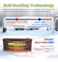 China 36V 100Ah Marine LiFePO4 Battery Active Balancing Bluetooth Heated Connector 6000 Cycles for sale