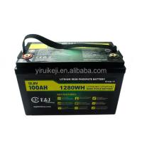 China Portable 12V 100Ah Lithium Ion Lifepo4 Battery Pack Rechargeable For Solar RV & Boat for sale