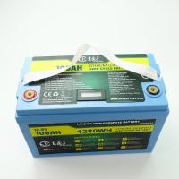 China Golf Cart 12v 100ah Lifepo4 Battery With Smart BMS Low Temperature Heating Mat for sale
