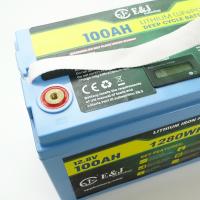 China Golf Cart 12v 100ah Lifepo4 Battery With Smart BMS Low Temperature Heating Mat for sale