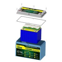 China High Capacity BT LiFePO4 Lithium Ion Battery Pack 12V 100Ah 4S Unlimited Parallel Support for sale