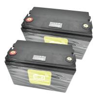 China Deep Cycle 12V 100ah BMS Lifepo4 Battery With LCD Monitor For RV Marine Solar Storage for sale