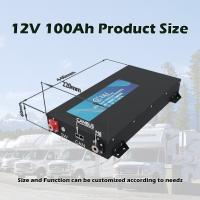 China Ultra Slim 12V 100Ah Lithium Ion Battery Pack Long Lasting With High Energy Density for sale
