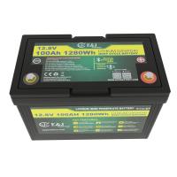 China Deep Cycle 12V 100Ah Cell Balanced LiFePO4 Lithium Ion Recharge Solar Battery 4000 Cycles for sale