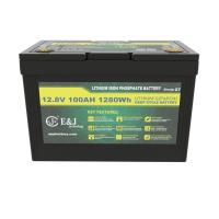 China Deep Cycle 12V 100Ah Cell Balanced LiFePO4 Lithium Ion Recharge Solar Battery 4000 Cycles for sale