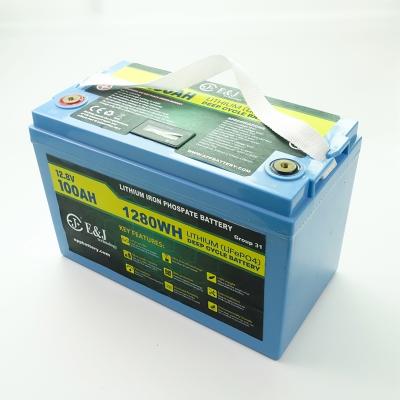 China Deep Cycle 12V 100Ah Drop In Lead Acid Replacement Lithium Battery For Home Energy Storage System for sale