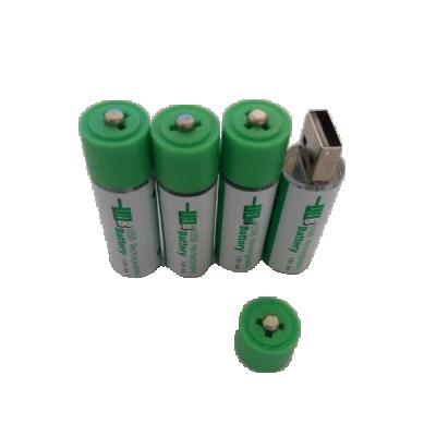 China Rechargeable LiFePO4 Battery Cell 1.5V AA No.5 USB Battery 14500 Lithium Titanate LTO Batteries for sale