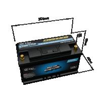 China H8 Group 49 12V 150Ah 1500CCA Car Liquid Start Battery Pack Lifepo4 4000 Cycles Mercedes for sale
