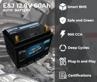 China BCI Group 75 78 12V Dual Purpose Lithium Ion Battery 50Ah 60Ah 700CCA 900CCA Jump Car Starter Deep Cycle BCI Lithium Ion Battery for sale