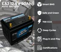 China BCI Group 75 78 12V Dual Purpose Lithium Ion Battery 50Ah 60Ah 700CCA 900CCA Jump Car Starter Deep Cycle BCI Lithium Ion Battery for sale