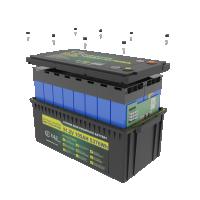 China Group 8d Size 48V Golf Cart Lithium Battery 105Ah Built in BMS for sale