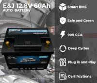 China LiFePO4 Dual Purpose Lithium Starter Battery 12V 60Ah 900CCA For KIA EV6 Hyundai Kona for sale