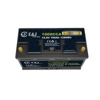 China 1500 CCA 12V 100Ah Bluetooth LiFePO4 Starter Battery For Auto Campervan Marine for sale