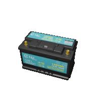 China Self Heating Din80 Type H7 Size Bluetooths Lithium Ion Battery 12V 100Ah LiFePO4 Pack For Low Temperature Application for sale