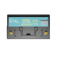 China Self Heating Din80 Type H7 Size Bluetooths Lithium Ion Battery 12V 100Ah LiFePO4 Pack For Low Temperature Application for sale