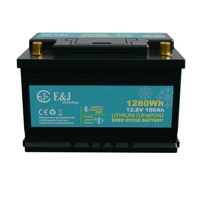 China 12.8V 100Ah H6 BT Heating LiFePO4 Battery Pack VW T5 T6 T6.1 Underseat +4000 Cycles for sale