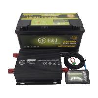 China RV Li Ion Battery Pack 12V 180Ah H8 With 60A DCDC MPPT SoC Gauge for sale