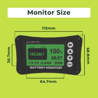 China Smart 12V 180Ah LiFePO4 Battery Pack With 60A DC DC MPPT Charger LCD Battery Monitor for sale