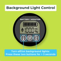 China Real Time DC Shunt Battery Monitor Waterproof 75A SOC Meter With Bluetooth Connectivity APP SOC Track for sale