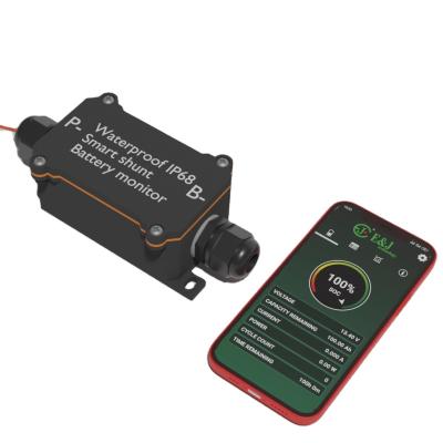 China Smart Shunt Wireless Battery Monitor IP68 Waterproof Digital Indicator Real Time Voltage SOC for sale