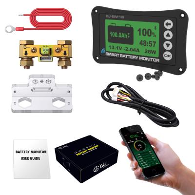 China Lithium Lead Acid Battery Pack Monitor Shunt 500A With For APP History Record Audible Alarm RS485 8-80V for sale