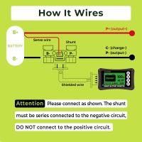 China High Precision Smart Shunt Battery Monitor For LiFePO4 Lithium AGM Battery Pack for sale