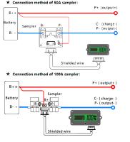 China LCD Screen Wireless Battery Monitor 150A Coulometer Replacement For Voltage Meter for sale