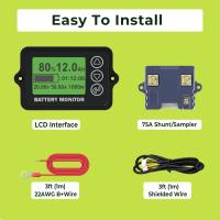 China 75A Current Shunt Battery SOC Meter Capacity Tester For Lithium Lead Acid E Bike E Scooter Motorcycle for sale