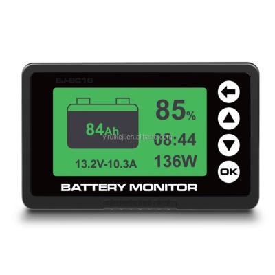 China Smart Shunt Wireless Battery Monitor SOC LCD Gauge 8-80V For Marine RV Boat Splash Proof for sale
