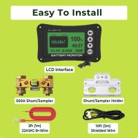 China 500A Wireless Battery Monitor SOC Meter For Marine RV Off Grid Industrial High Load System for sale