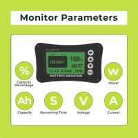 China 500A Wireless Battery Monitor SOC Meter For Marine RV Off Grid Industrial High Load System for sale
