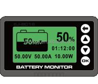 China Smart Shunt Lithium Battery Monitor LCD Display For RV Golf Cart Electric Motorcycle for sale
