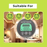 China Smart Shunt LCD Wireless Battery Monitor 6M Shielded Cable Battery Guard For Battery Pack for sale