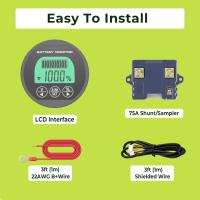 China 12V LCD Battery Monitor Pack Universal 12V-72V System Tester Current Measurement for sale